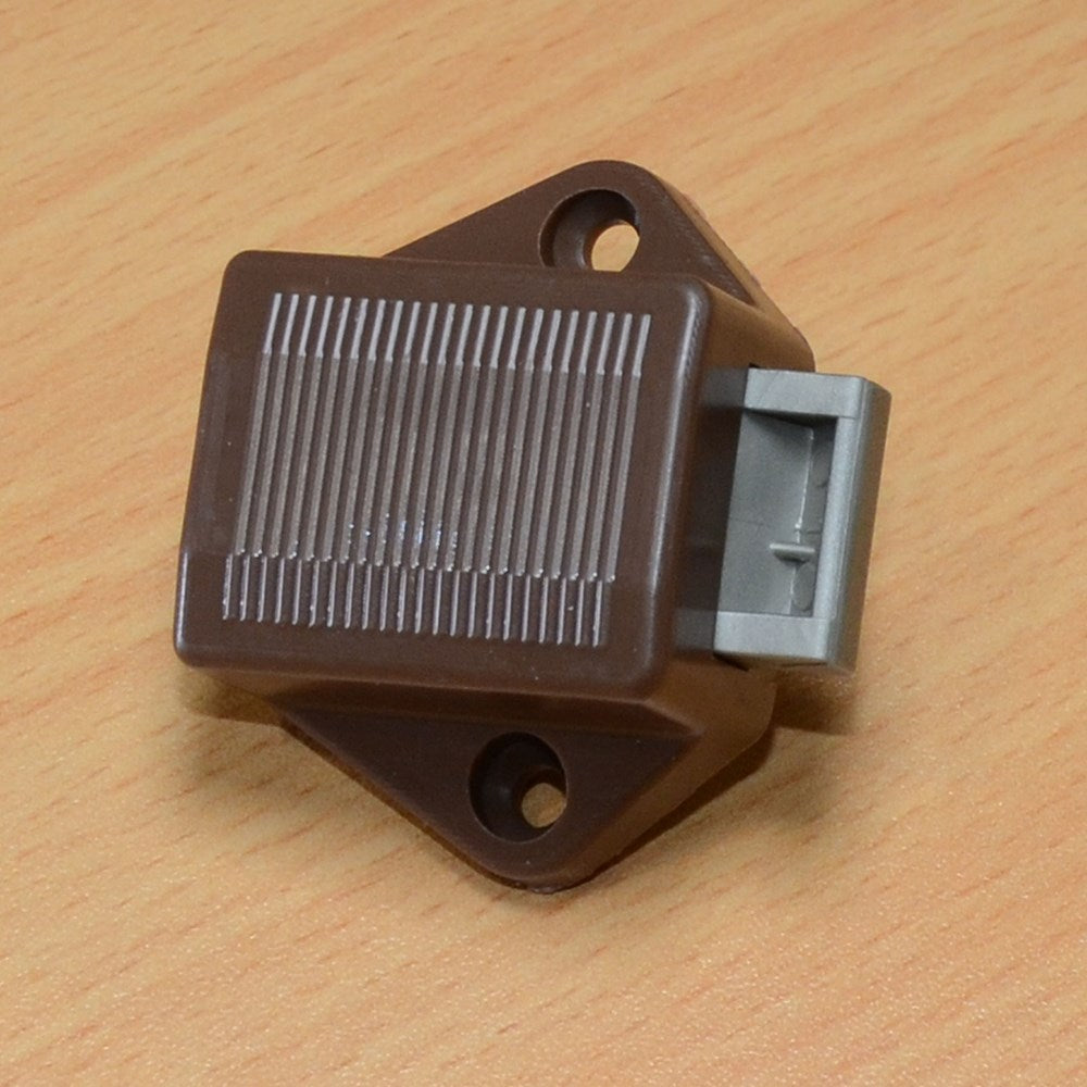 CUPBOARD CATCH BROWN JAYCO PUSH BUTTON